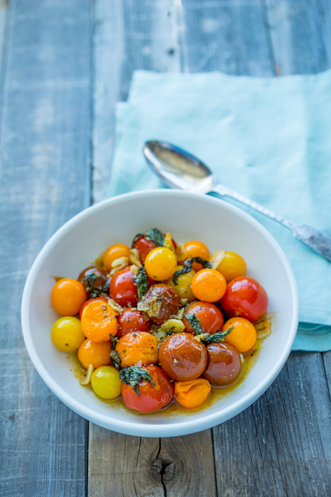 Slow-Cooked Cherry Tomatoes - Nourish Evolution