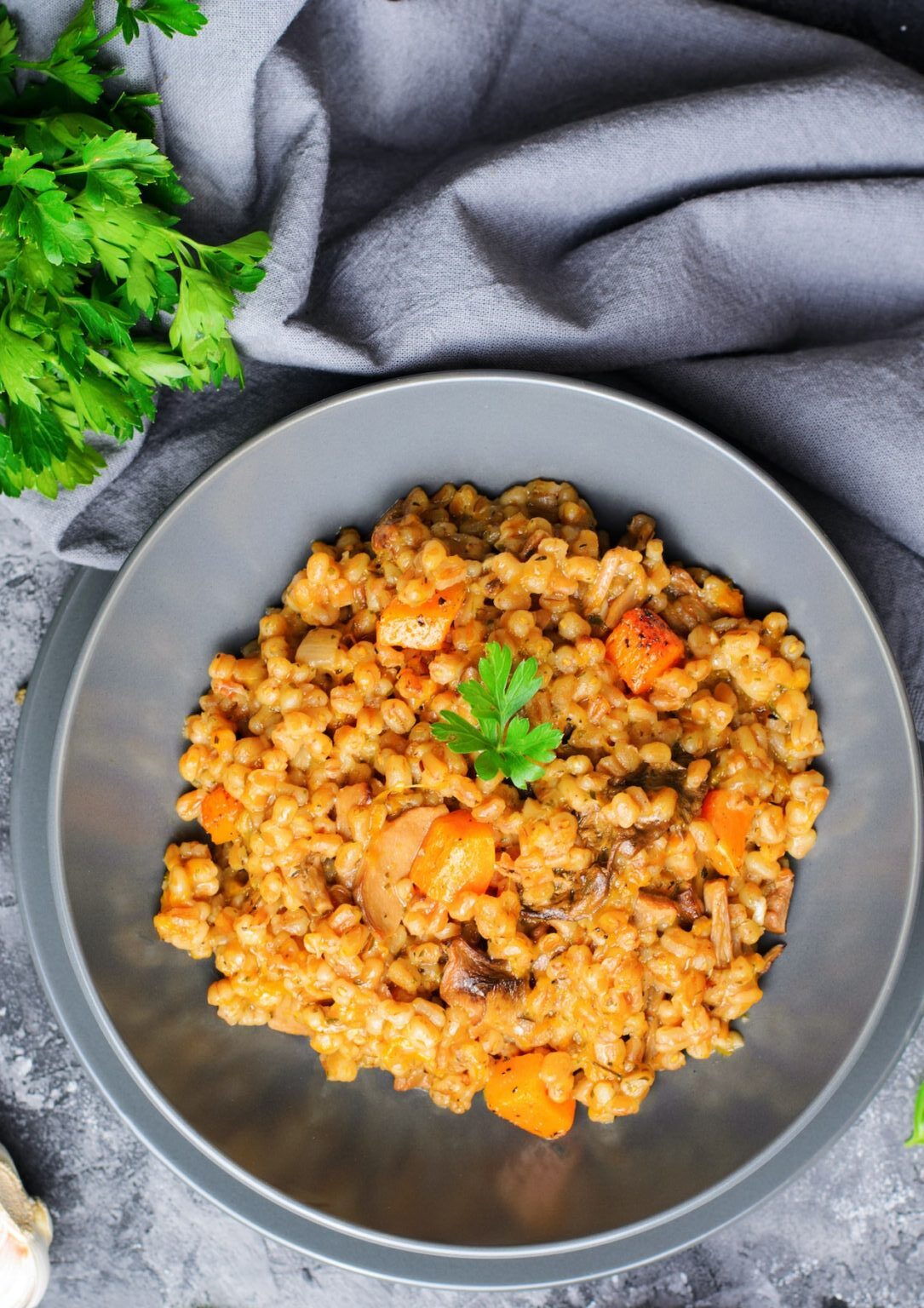 Mushroom "Farrotto" with Roasted Butternut Squash & Shallots - Nourish ...