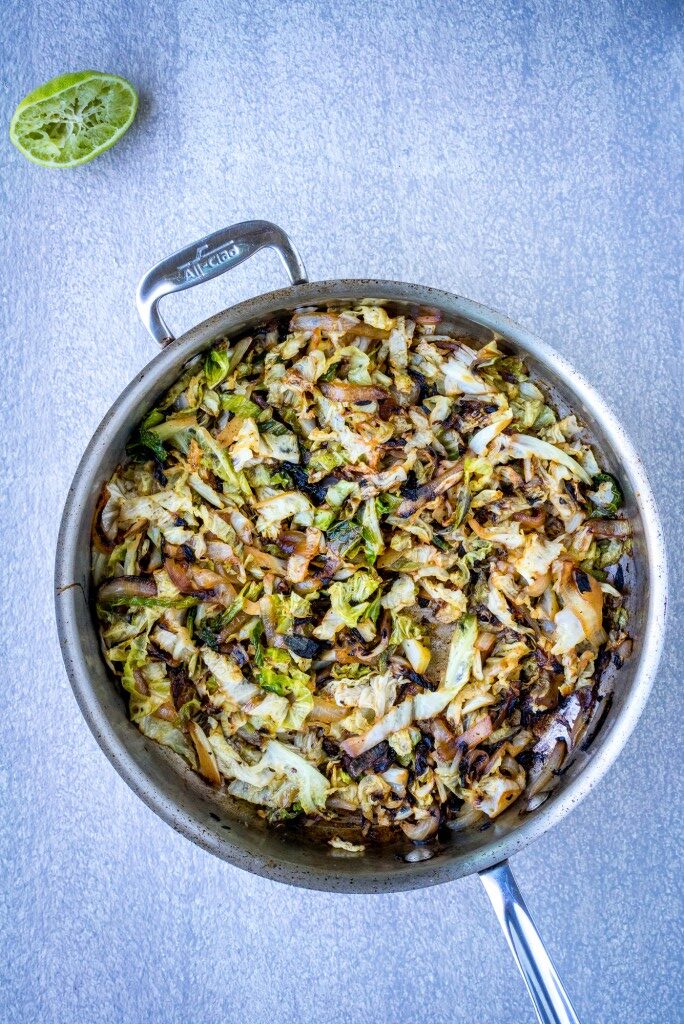 Caramelized Coconut-Lime Cabbage - Nourish Evolution